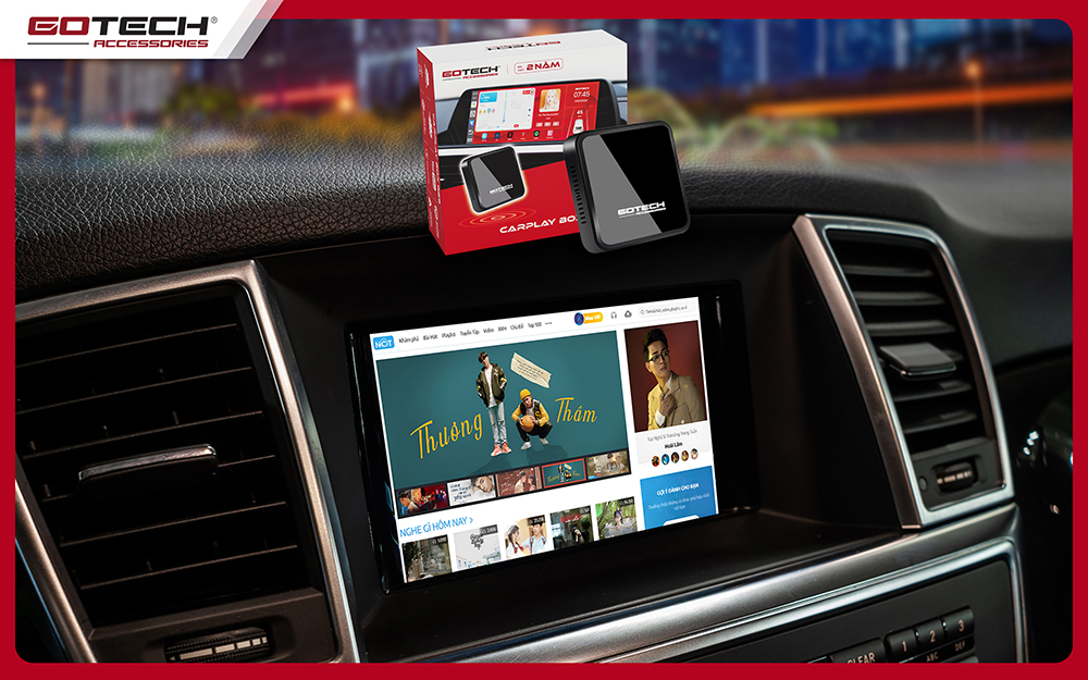 Android Box GOTECH cho xe Mercedes Benz ML 2019 – 2024