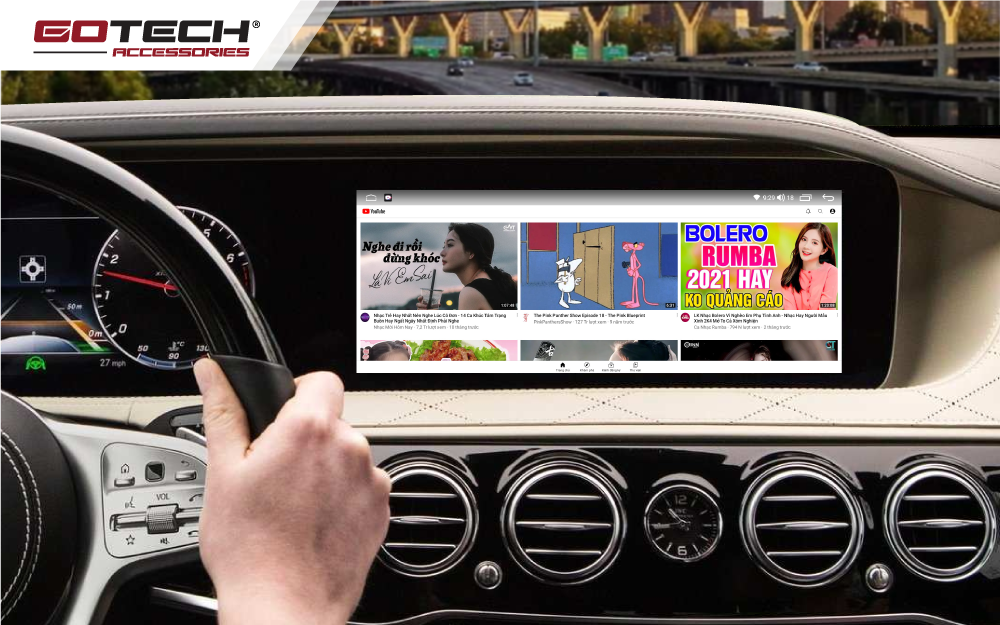 Android Box GOTECH cho xe Mercedes Benz S 2017