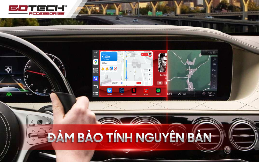 Android Box GOTECH cho xe Mercedes Benz S 2017